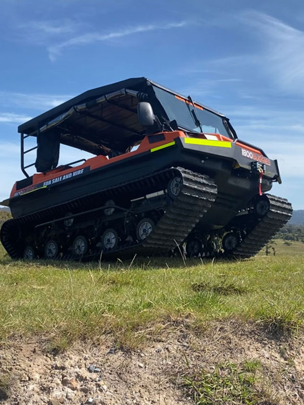 Tinger Track all terrain amphibious vehicle hire | 1800BUGGIES